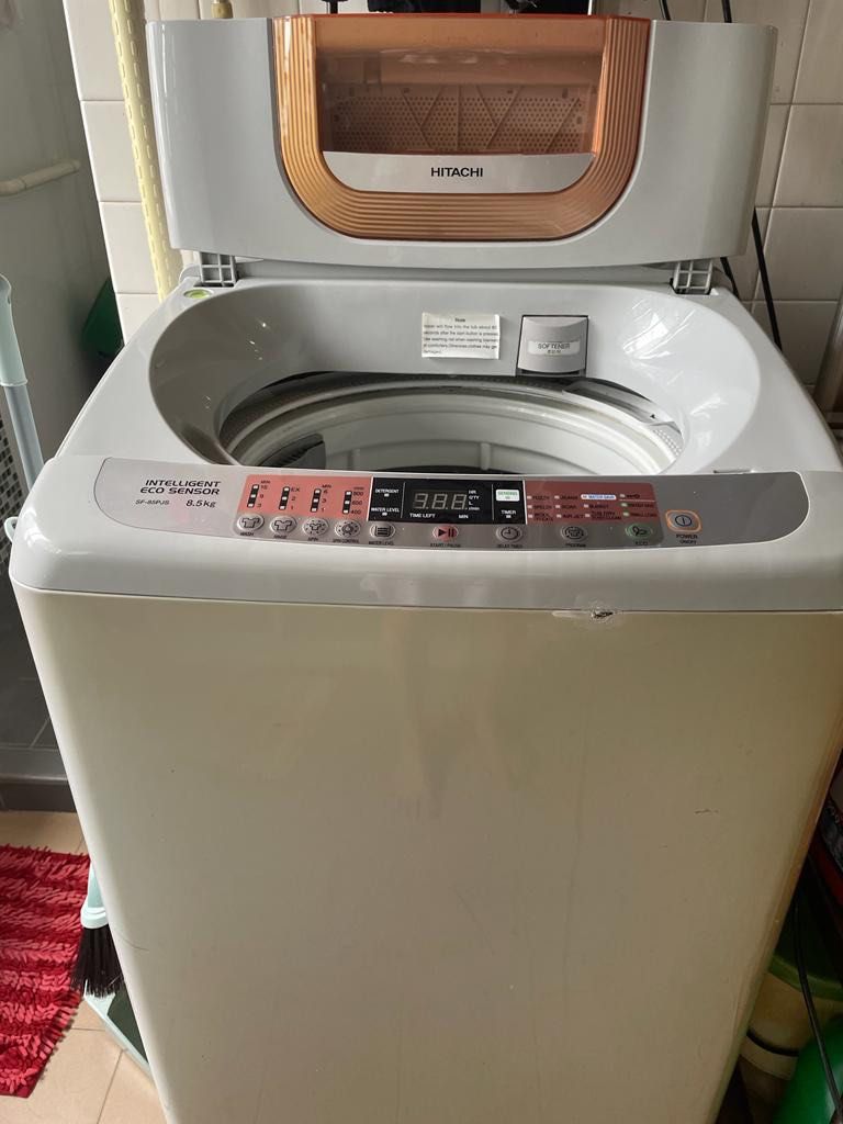 Almost New - Hitachi Washing Machine 8.5kg, TV & Home Appliances ...