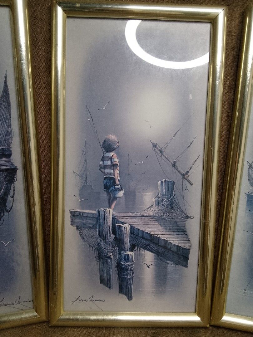 Andres Orpinas Vintage Art Print 4 photo frames on Carousell