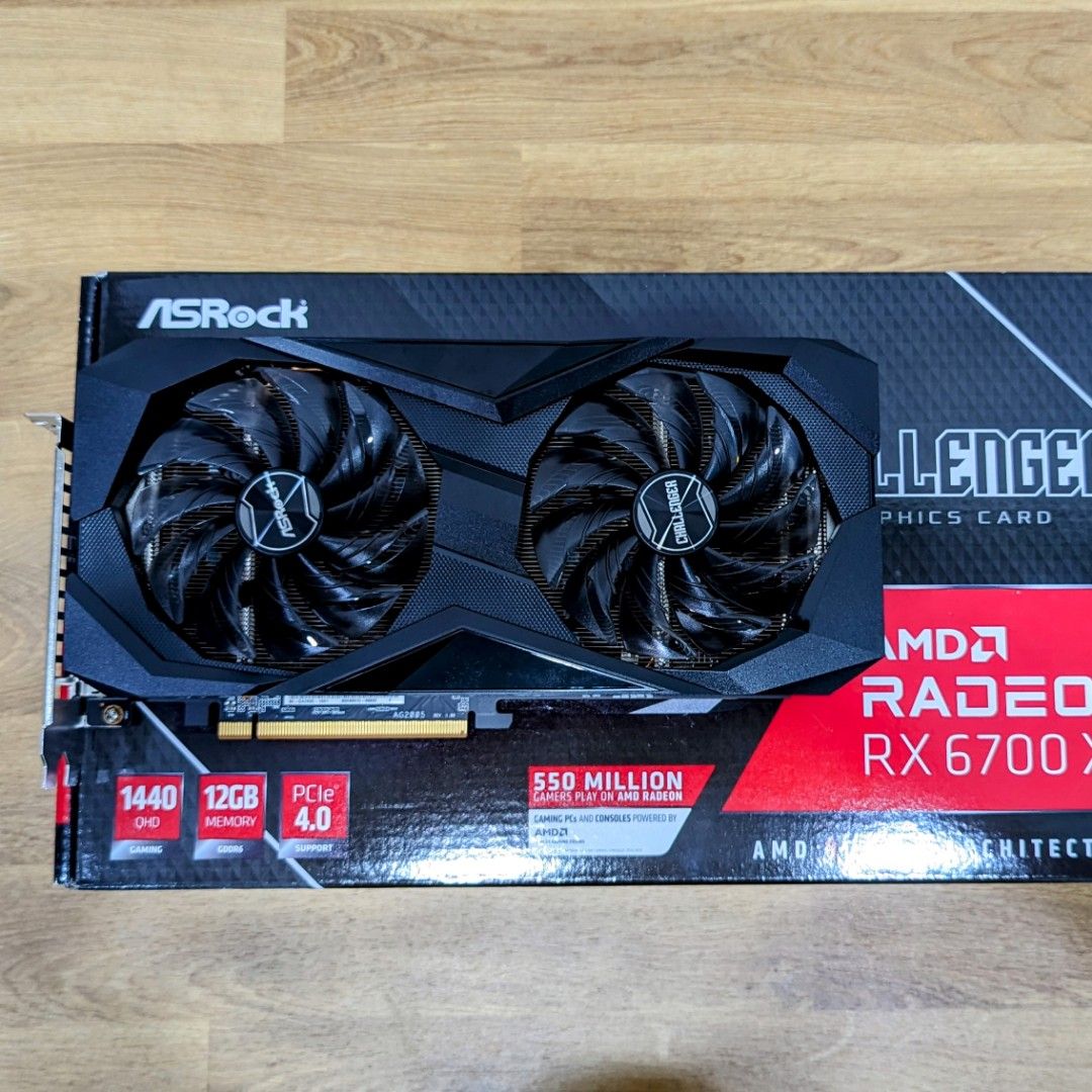ASROCK Challenger RX 6700 XT - Warranty till Sept 2025 + Receipt + Box ...