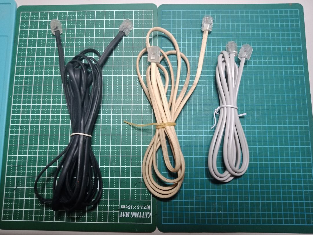 Assorted LAN & Landline Cables (Bundle) on Carousell