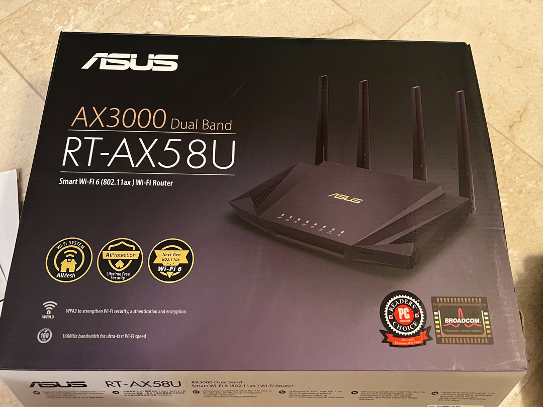 Asus AX3000 wifi router, Computers & Tech, Parts & Accessories ...