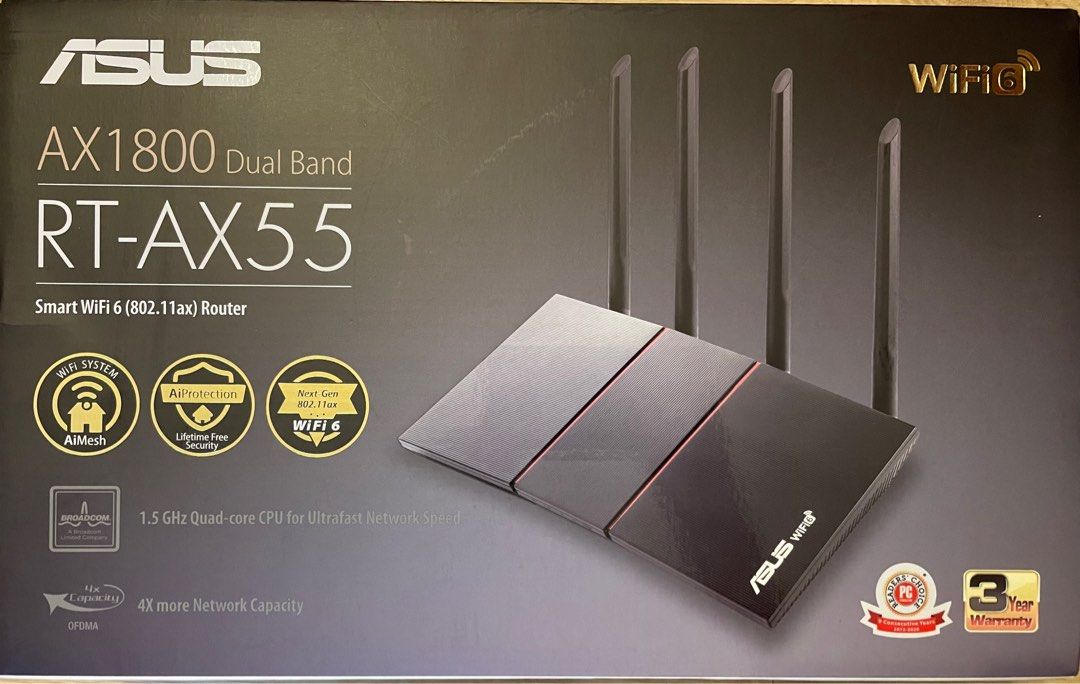 Asus RT-AX55 Router, Computers & Tech, Parts & Accessories, Networking ...