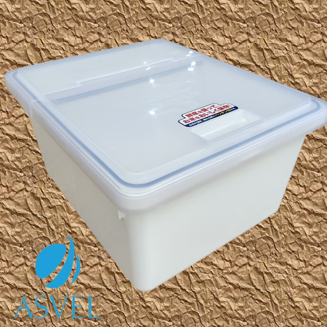 Asvel UNIX WARE Rice Storage Stoker 12kg(14.5Ltr) / Rice Dispenser ...