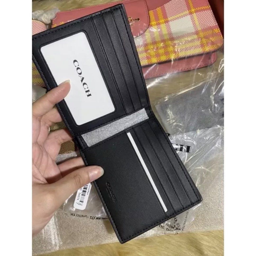 Authentic Coach ID Bifold Wallet in Signature Canvas on Carousell
