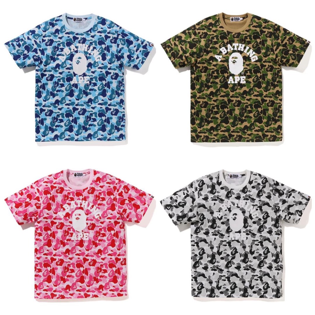 Bape ABC Camo College Tee, Men's Fashion, Tops & Sets, Tshirts & Polo ...