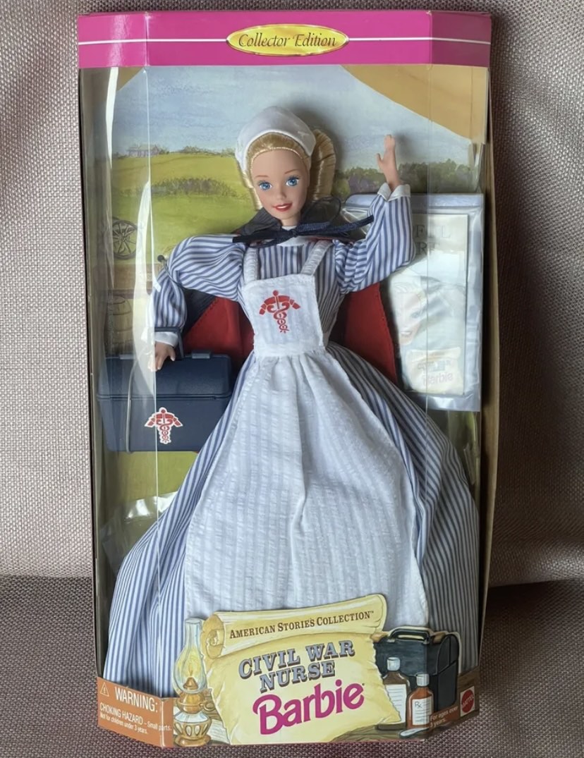 BARBIE CIVIL WAR NURSE BARBIE AMERICAN STORIES COLLECTION # 14612 on ...