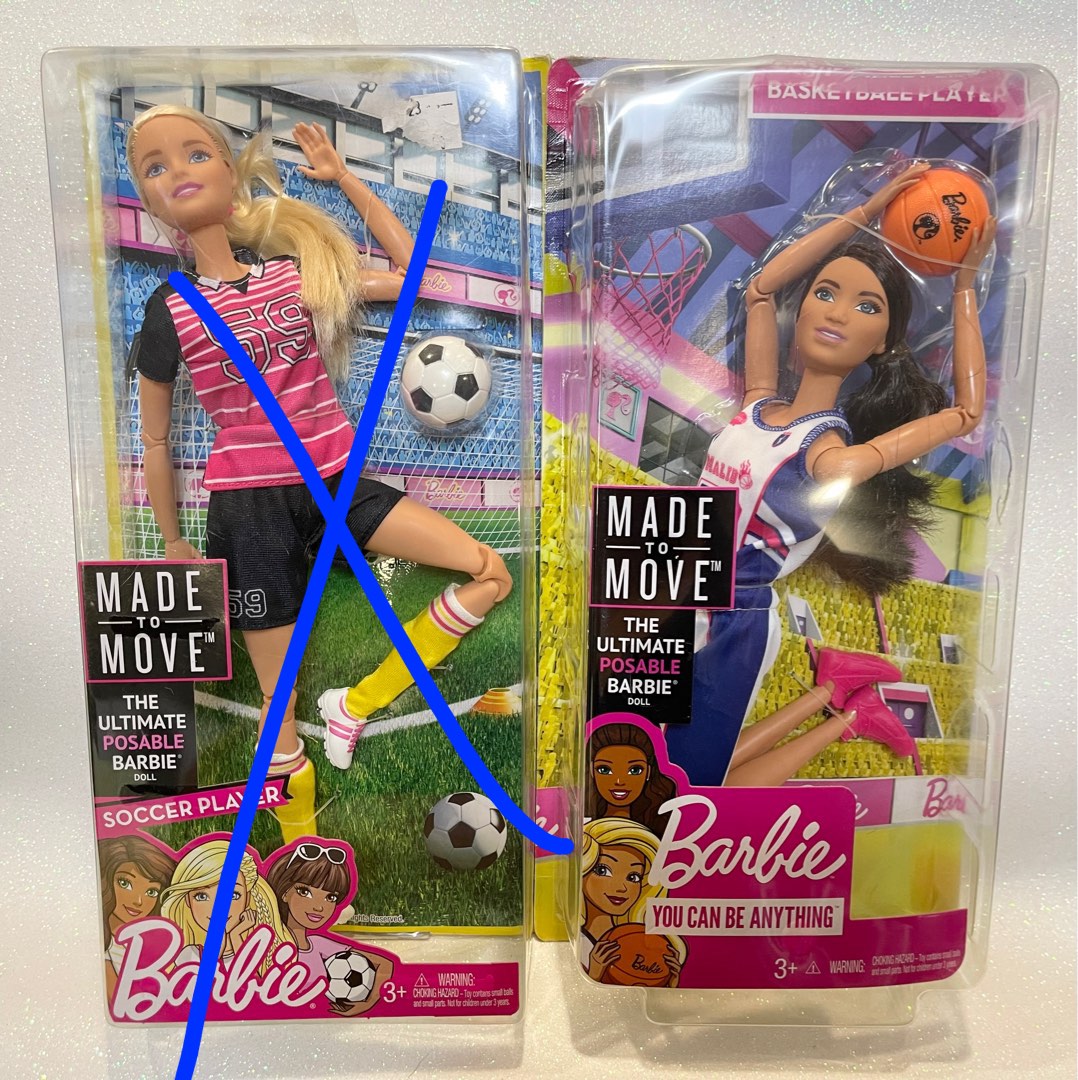 Barbie made to move sports dolls, Hobbies & Toys, Toys & Games on Carousell