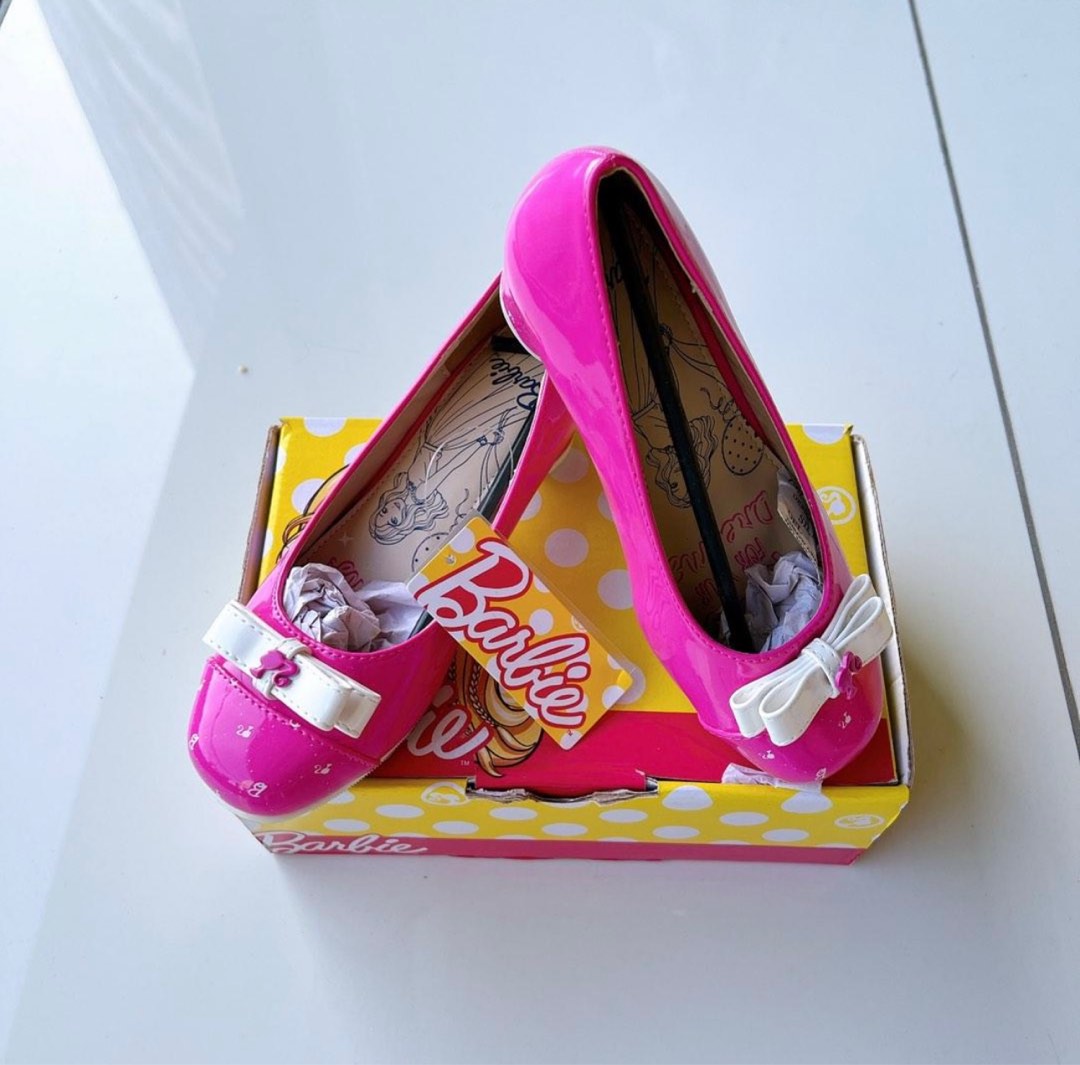 Barbie Pink Short High Heel Pump Slip On Shoe, Babies & Kids, Babies ...