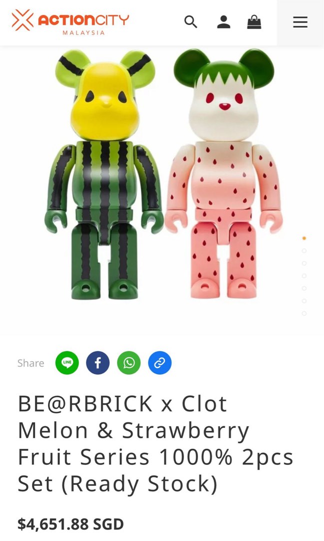 Bearbricks, Hobbies & Toys, Toys & Games on Carousell