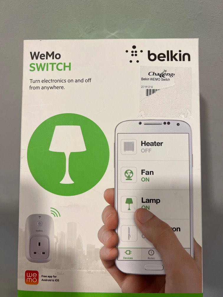 Belkin wemo switch, TV & Home Appliances, Electrical, Adaptors & Sockets on Carousell