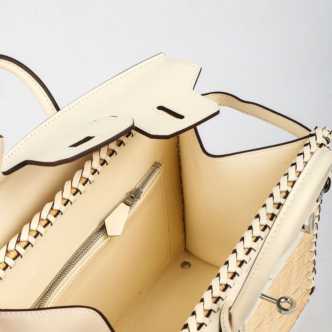 HERMES BIRKIN 25 NEW RATTAN SWIFT -PALLADIUM HARDWARE on Carousell