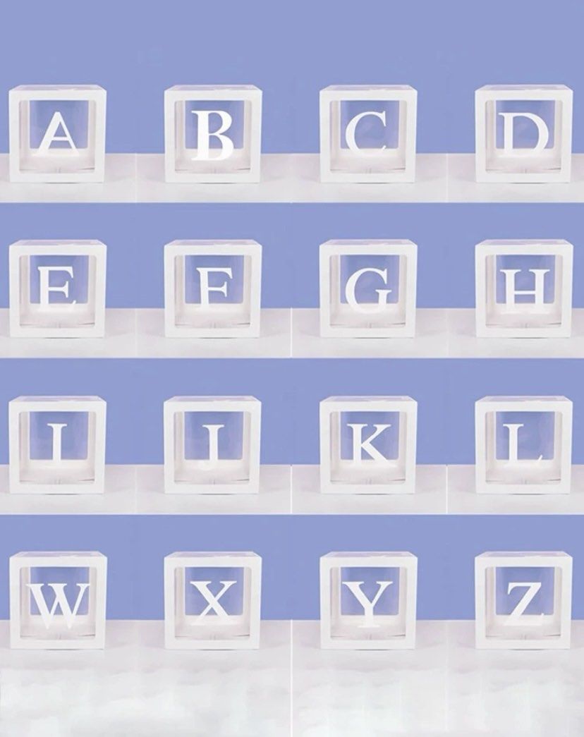 Birthday balloon boxes Alphabets A to Z, Hobbies & Toys, Stationery ...