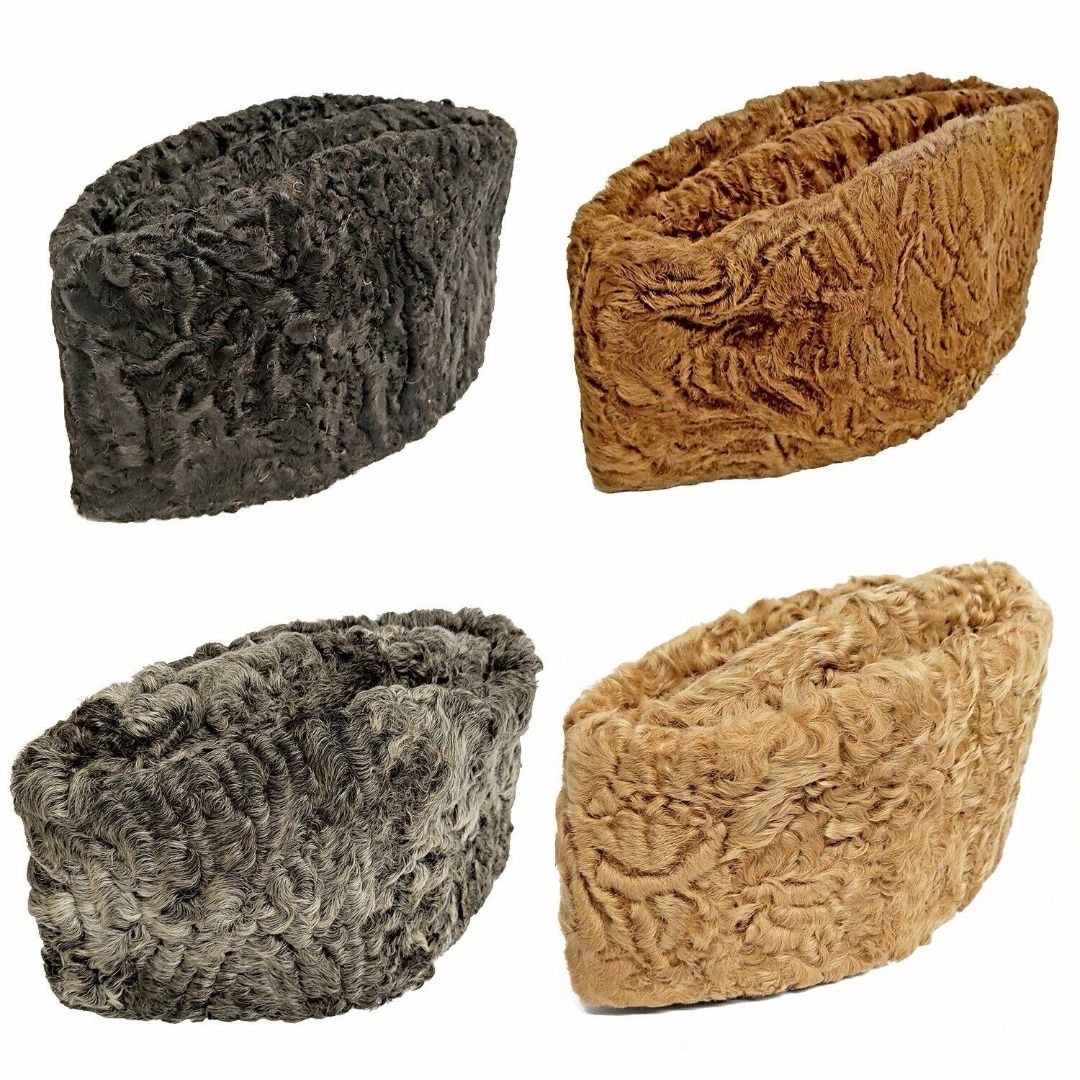 Brand New KARAKUL JINNAH PERSIAN LAMB broadtail KUFI FUR SHEEP HAT ...