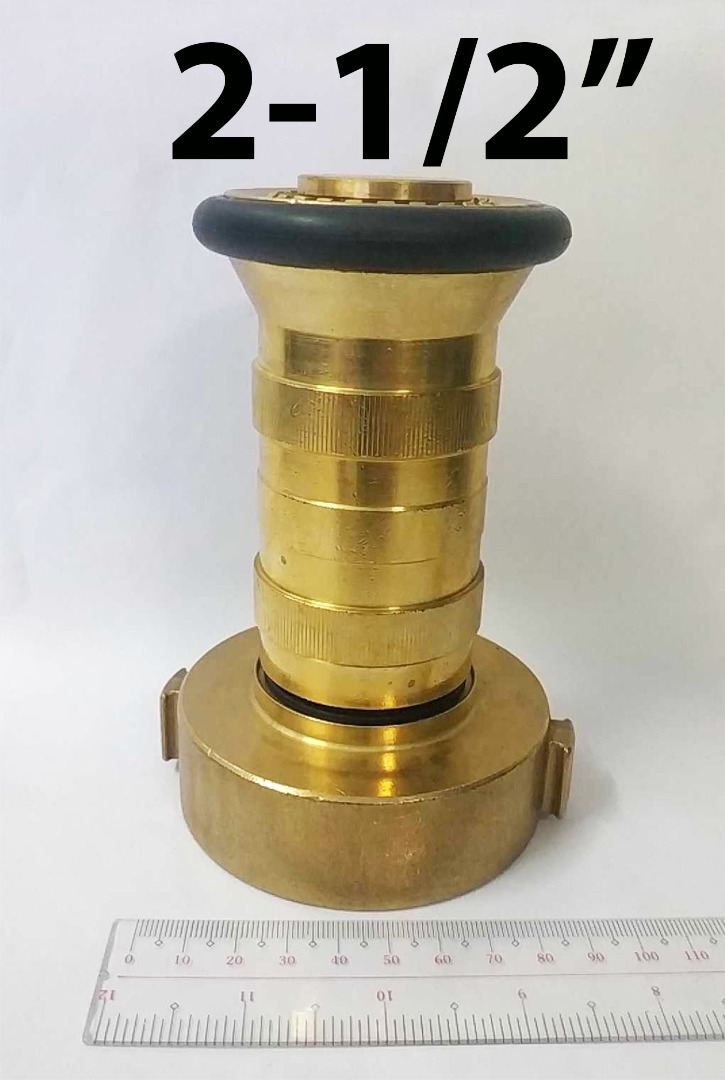 BRASS FIRE HOSE NOZZLE FOG TYPE 2-1/2 ...