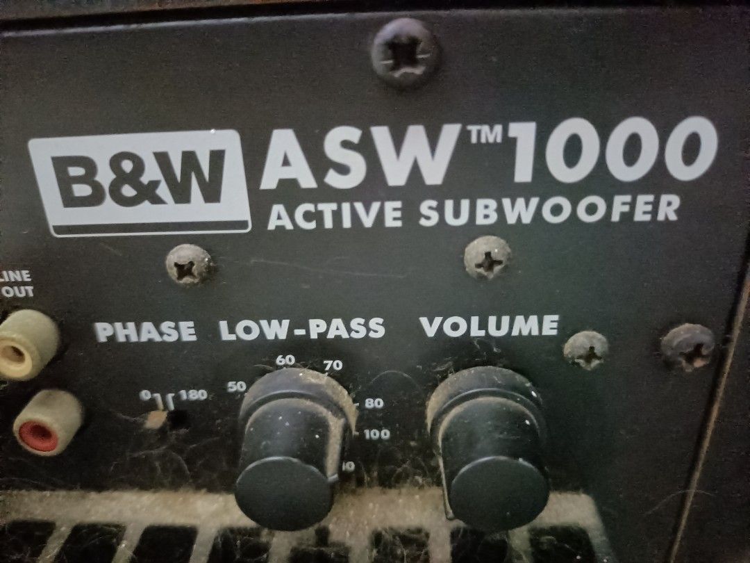 B&W subwoofer ASW 1000, Audio, Soundbars, Speakers & Amplifiers on ...