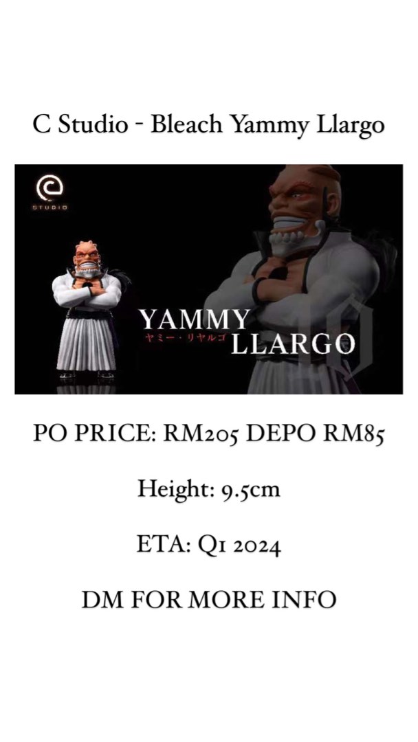 C Studio - Bleach Yammy Llargo, Hobbies & Toys, Toys & Games on Carousell