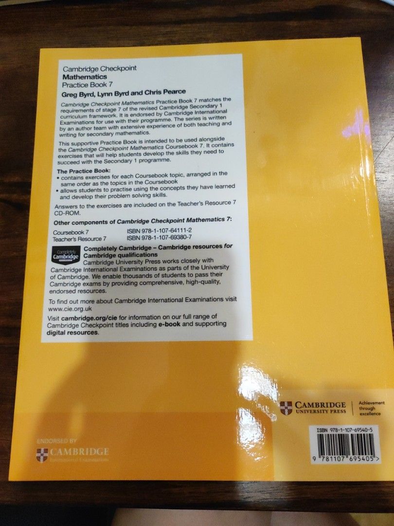 Cambridge checkpoint maths practice y7, Hobbies & Toys, Books ...
