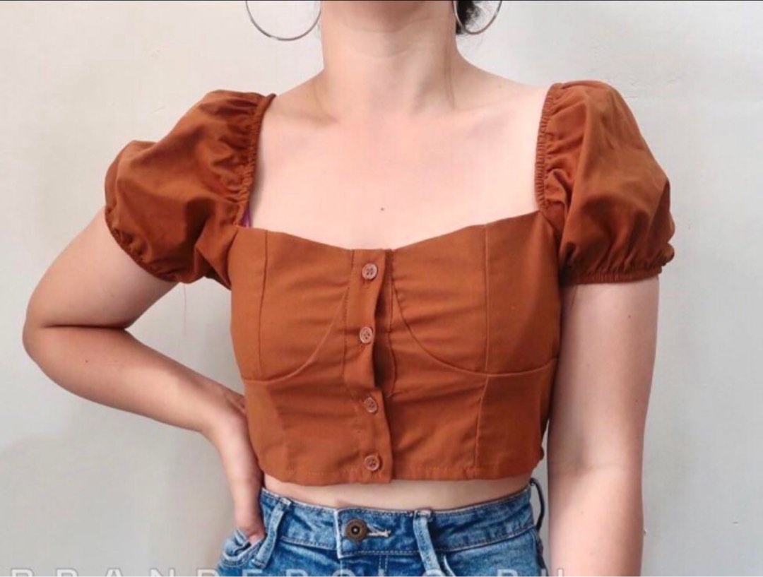Candy Crop Top, Women's Fashion, Tops, Blouses on Carousell
