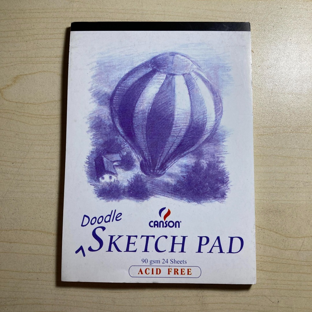 Canson Doodle Sketch Pad (24 Sheets), Hobbies & Toys, Stationary ...