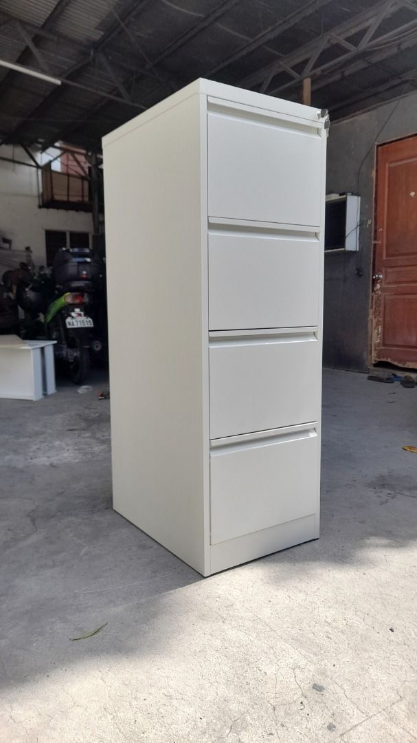 FCD4 4 Tier Light Grey Metal Filing Cabinet Drawer for Offices, Home ...