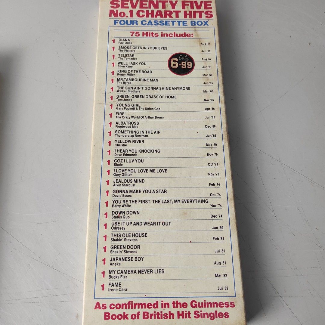 Cassette tapes four cassette box orchestra and no.1 chart hits @ 275 ...