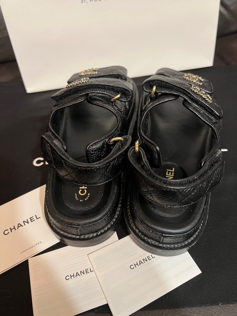 Chanel Dad Sandals, Women's Fashion, Footwear, Sandals on Carousell