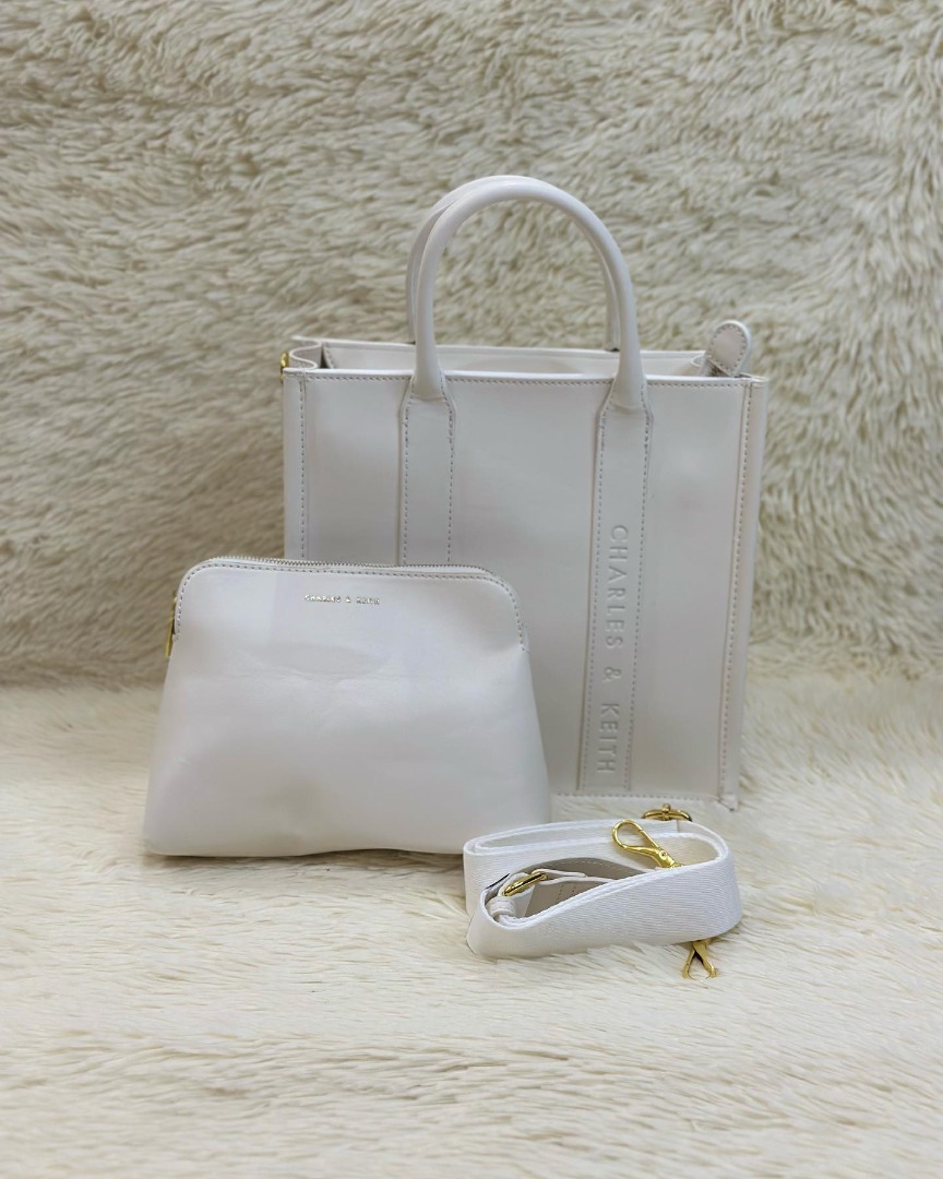 C&K Clover Trapeze Tote Bag with Pouch on Carousell