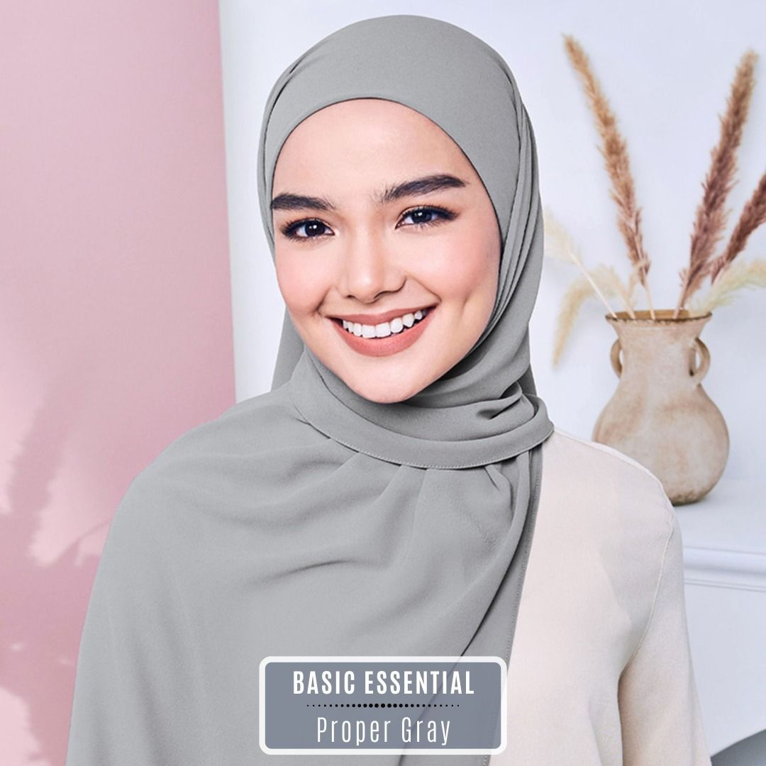 Alhumaira Basic Essential Plain Shawl, Women's Fashion, Muslimah Fashion, Hijabs on Carousell