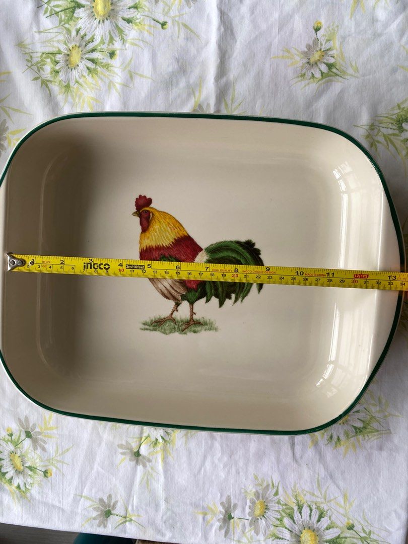 Cloverleaf Pottery Farm Animals line Rooster Baking Dish/Tray on Carousell