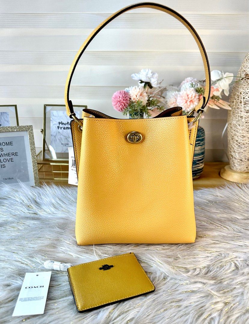 COACH Charlie Bucket Bag 21 Honeycomb Leather Turnlock, Luxury, Bags ...