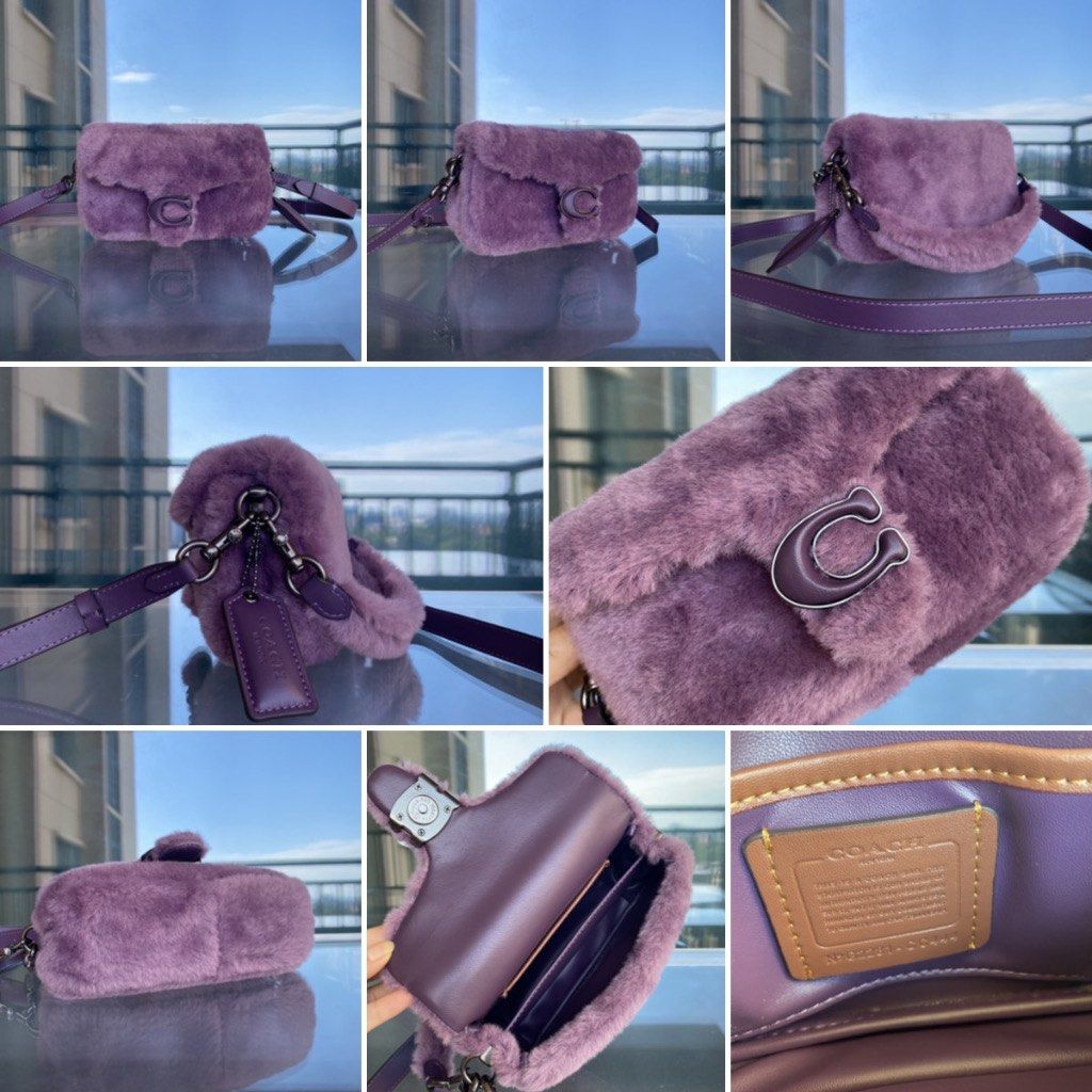 Coach Furry Pillow Tabby Shoulder Bag 18 (CC444), Women's Fashion, Bags ...