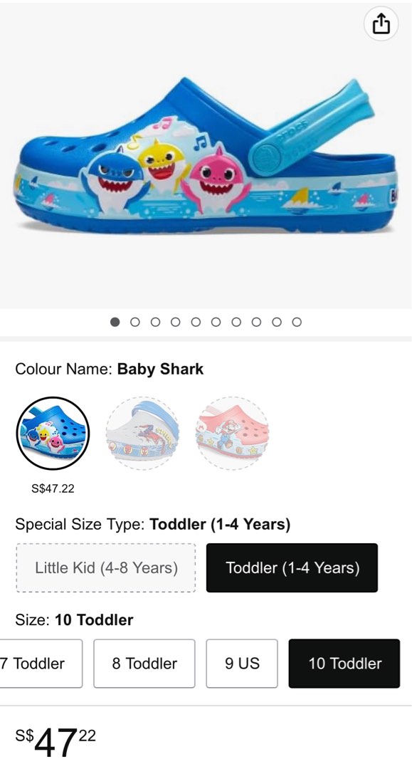 [Authentic] Crocs baby shark, Babies & Kids, Babies & Kids Fashion on ...
