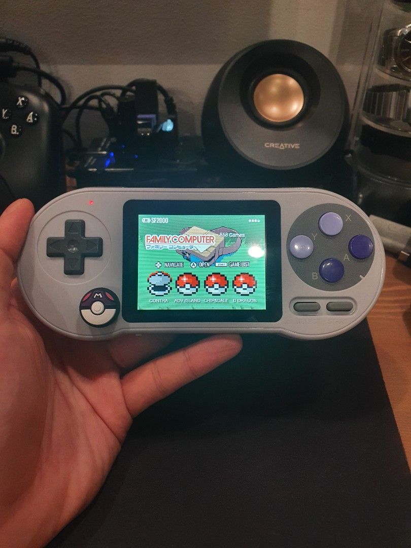 (READY STOCK) Customized Data Frog SF2000 Retro Gaming Handheld Console ...