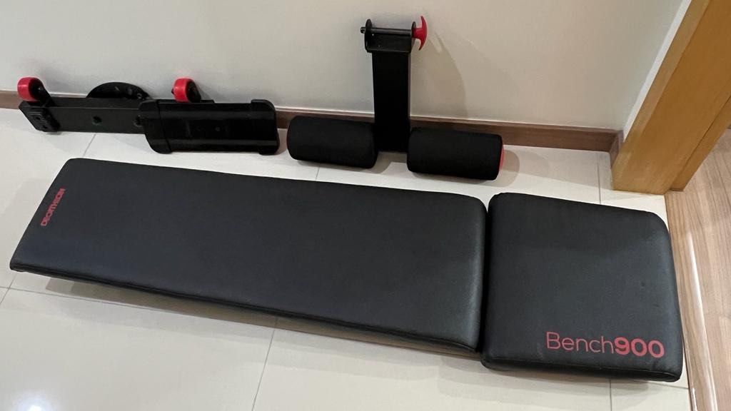 Decathlon Gym Bench 900 Reinforced Flat and Incline Weight Bench ...