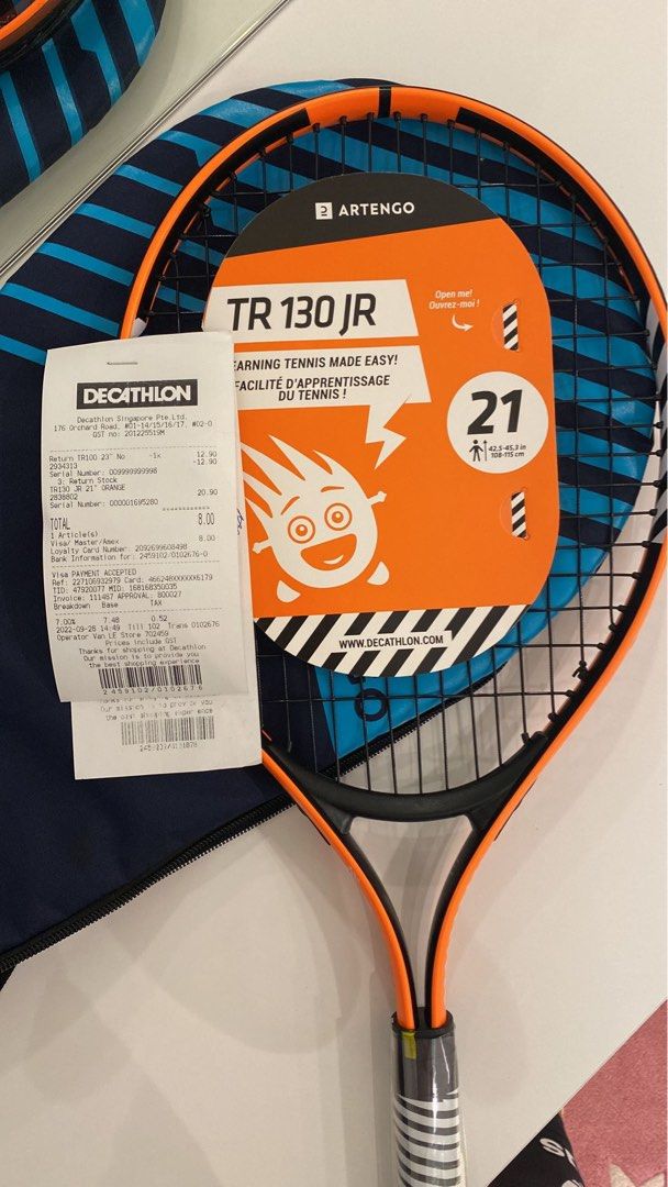 Decathlon tennis racket 21”, Sports Equipment, Sports & Games, Racket ...