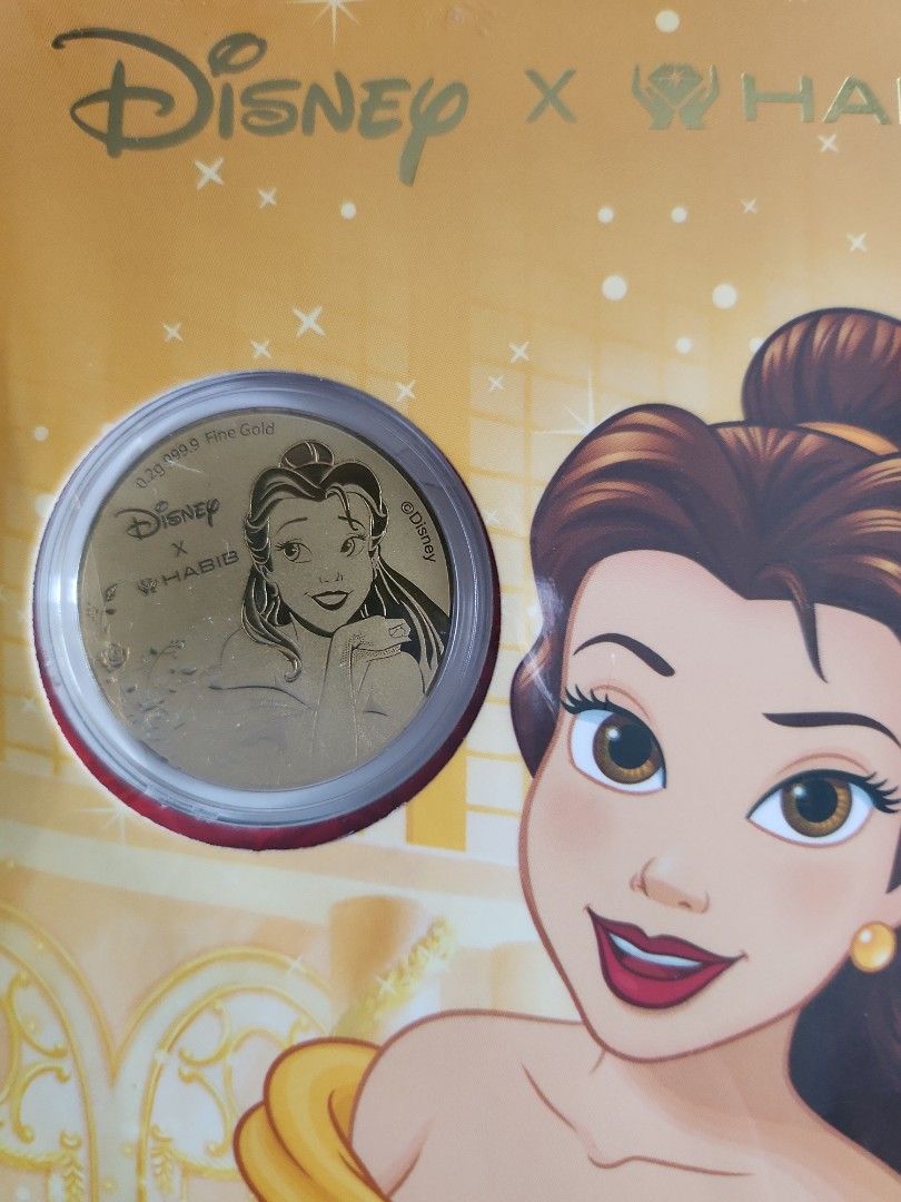 Disney fine Gold wafer coin, Hobbies & Toys, Toys & Games on Carousell