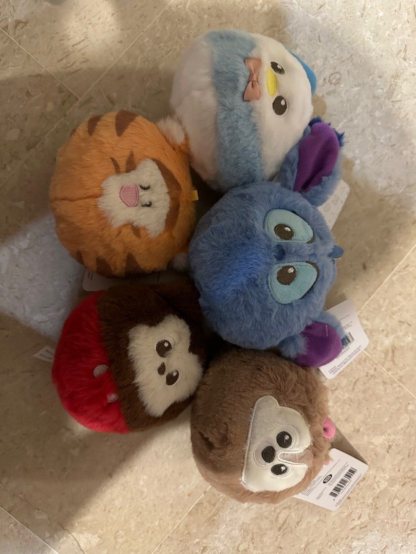 Donald Duck, stitch, chip and dale chipmunks, tigger, Mickey Mouse puff ...