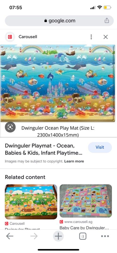 dwinguler ocean playmat, Babies & Kids, Infant Playtime on Carousell