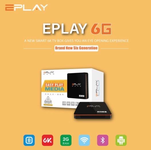 EPLAY-3R 6G-6K ANDROID TV Box, 2GB RAM + 32GB ROM, TV & Home Appliances ...