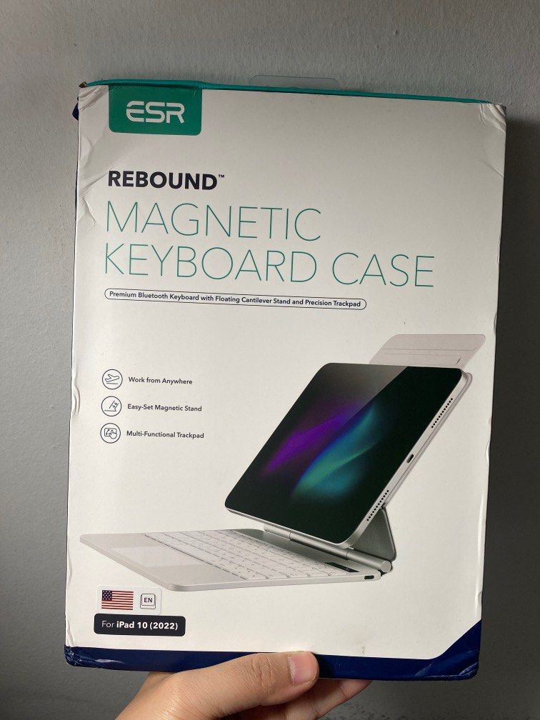 ESR Rebound Magnetic Keyboard Case for iPad 10th Generation, Mobile Phones & Gadgets, Mobile ...