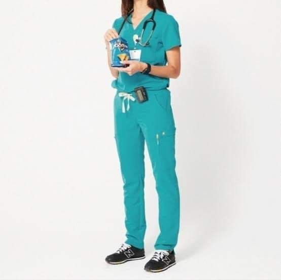 Figs Teal Scrub Set on Carousell
