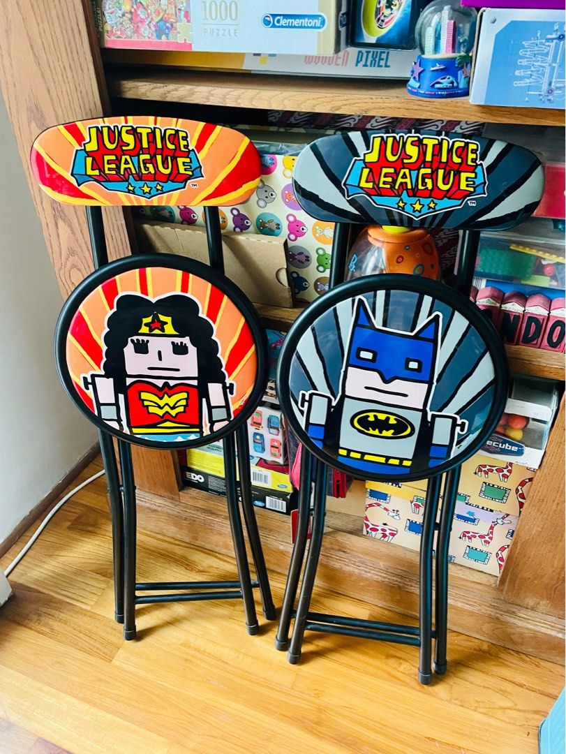 Super Cool Children’s Foldable Chairs (Batman & Wonder Woman), Babies ...