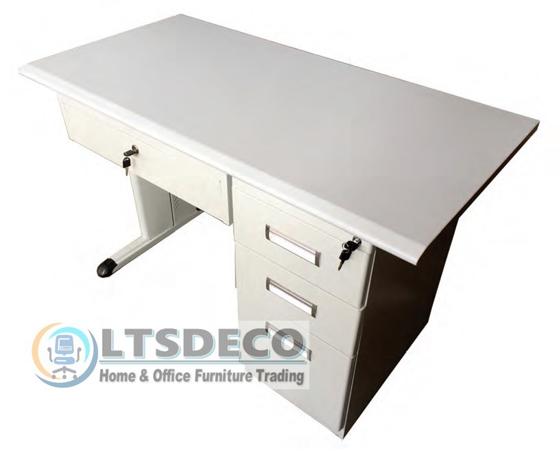 FREE STANDING TABLE W/ DRAWERS OFFICE FURNITURE OFFICE PARTITION on ...