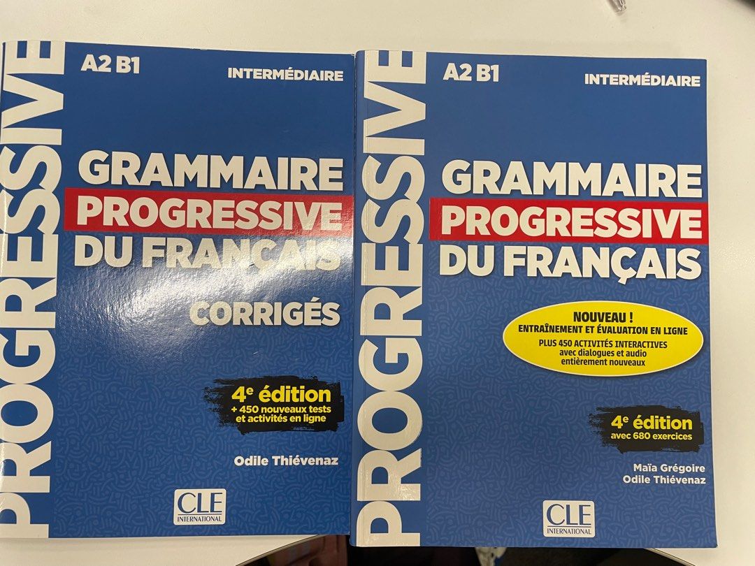 French intermediate Grammaire Progressive du Francais A2-B1, 興趣及遊戲, 書本 ...