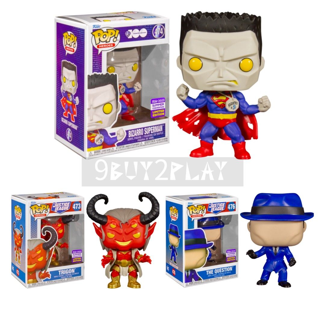 「新貨預訂」Funko pop 2023 Summer Convention Bizzaro Superman Justice League ...