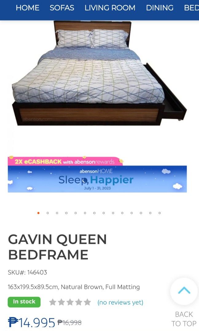 Gavin Queen Bedframe on Carousell