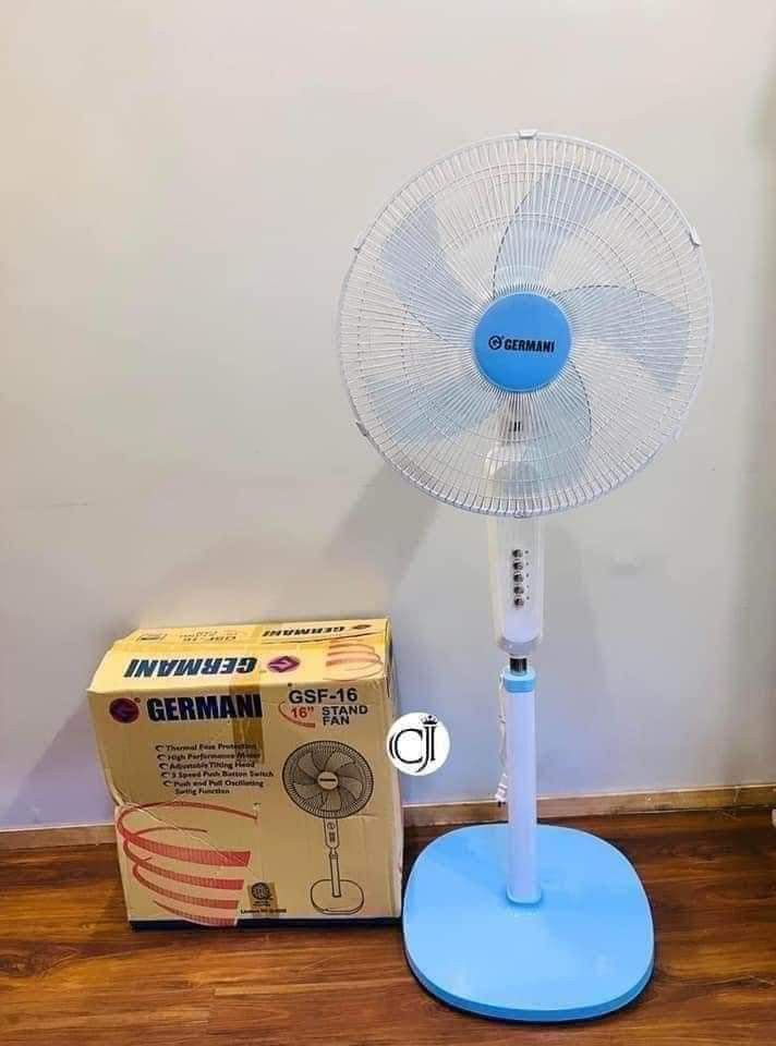 GERMANI 5BLADE ELECTRIC STAND FAN, Furniture & Home Living, Lighting ...