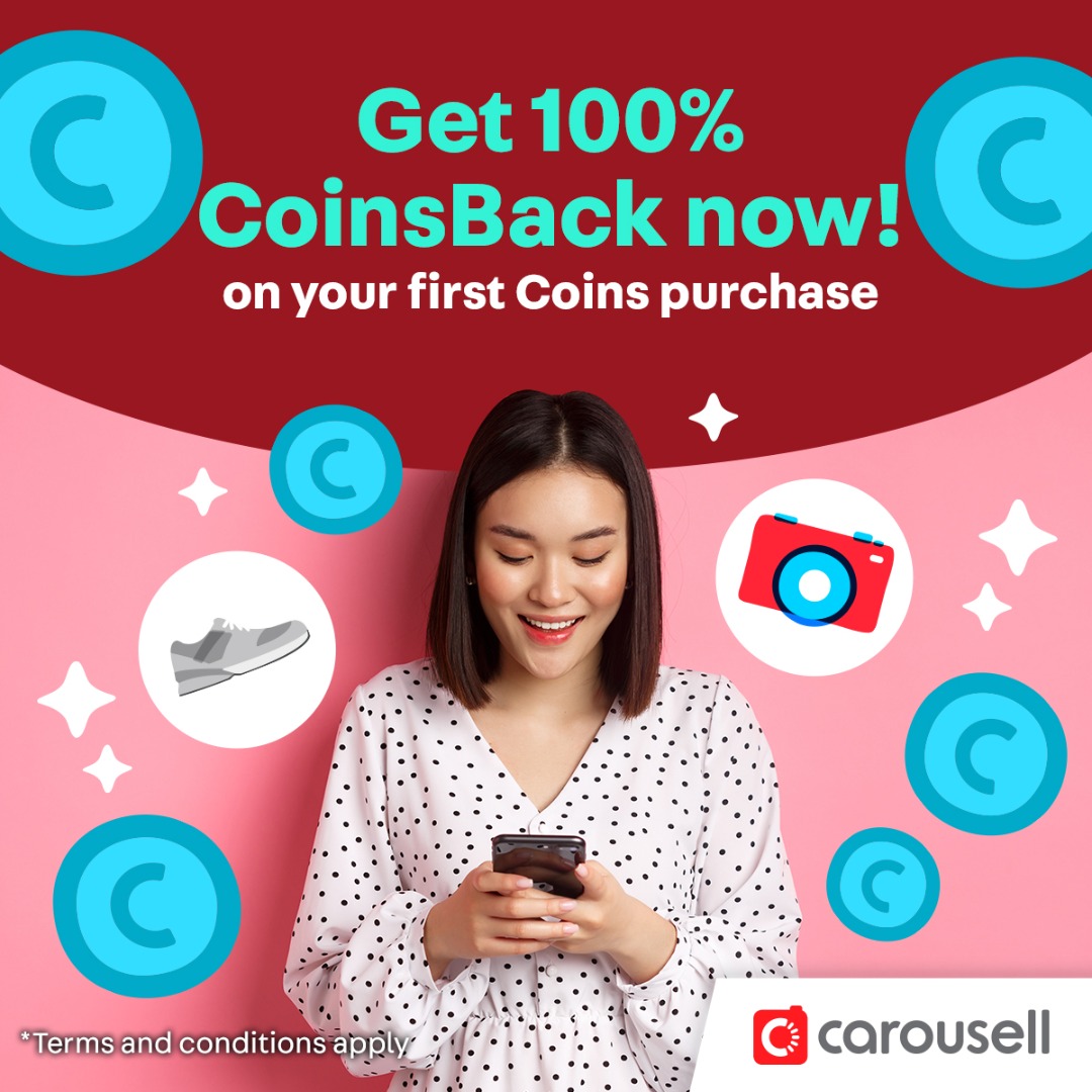 Get 100% CoinsBack now! on Carousell