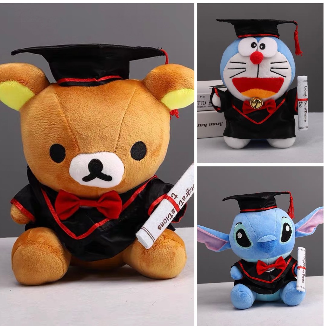 Graduation Plush Graduation Doll Rilakkuma Doraemon Stitch 20 cm ...