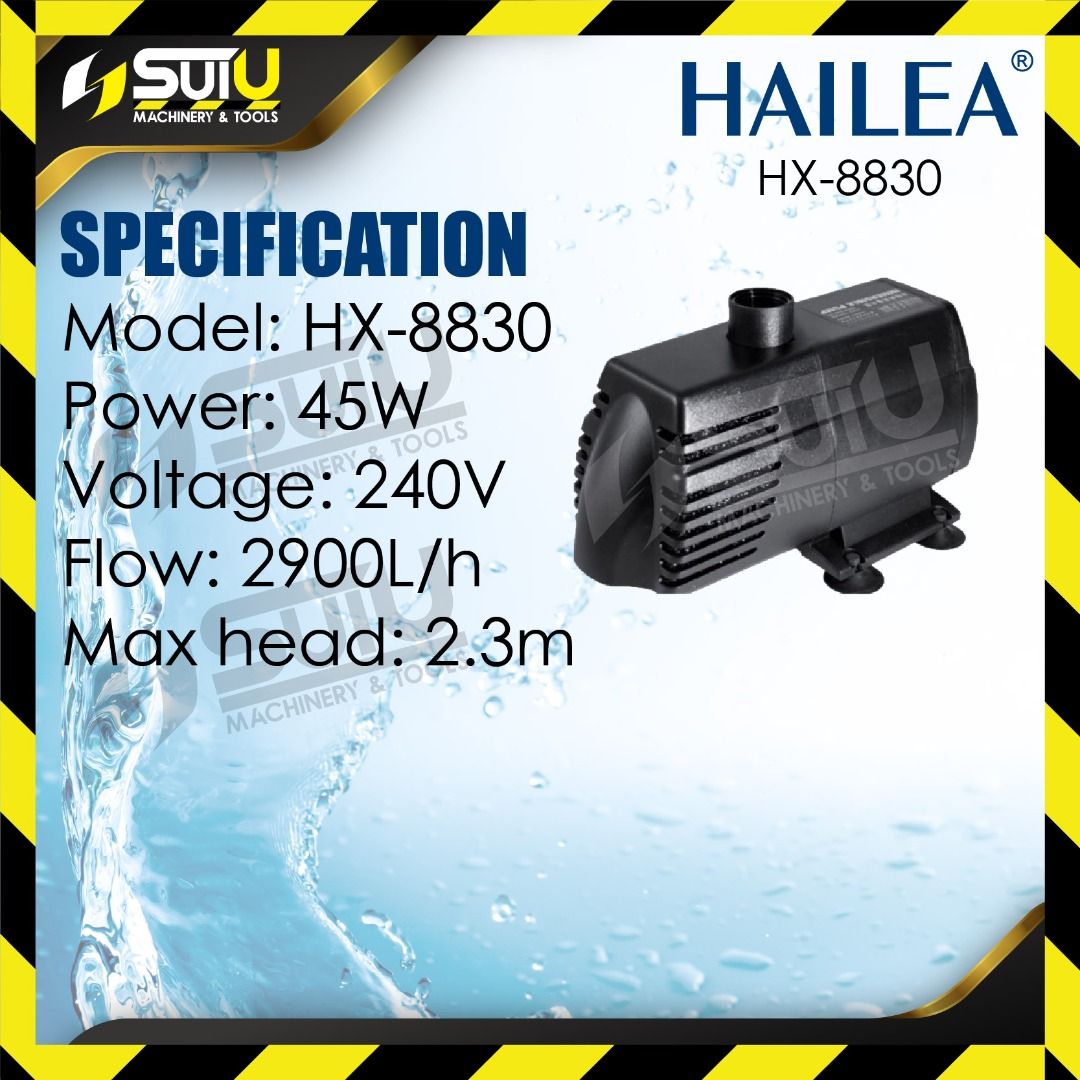 HAILEA HX-8830 / HX8830 Super Silent Inside/ Outside Water Dual Use ...